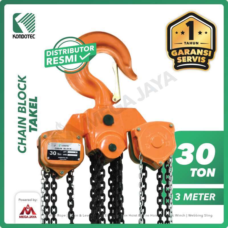 Jual Kondotec Chain Block / Takel 30 Ton X 3 Meter Di Seller Megajaya ...