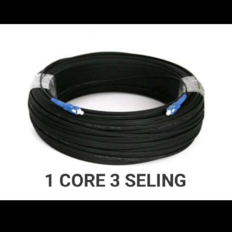 Jual kabel ftth dropcore precon fiber optik 100 mtr 3 seling di Seller ...