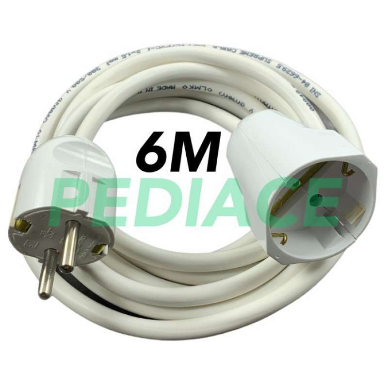 Jual Kabel Supreme Extension 2x1,5mm Colokan Male to Female Broco 6 ...