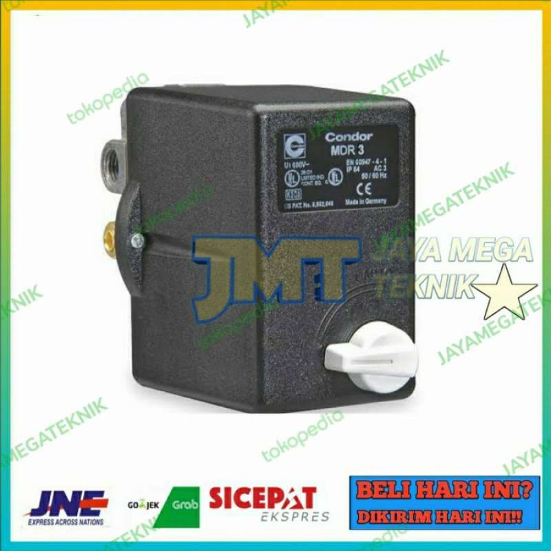 Promo Pressure Switch Condor MDR.3/16 Otomatis Mesin Pompa Air ...