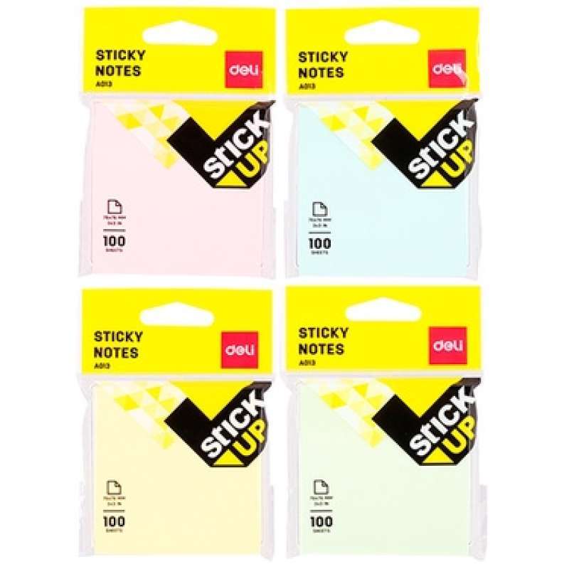 Jual Deli Memo Tempel Medium Sticky Notes 100 Lembar/pad Kertas Tulis ...