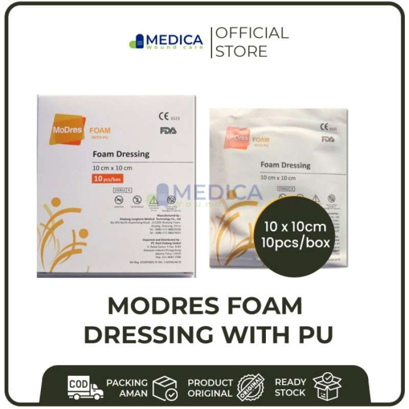 Jual Modres Foam Dressing With Pu 10X10/Plester Luka ( 1 Box) di Seller ...