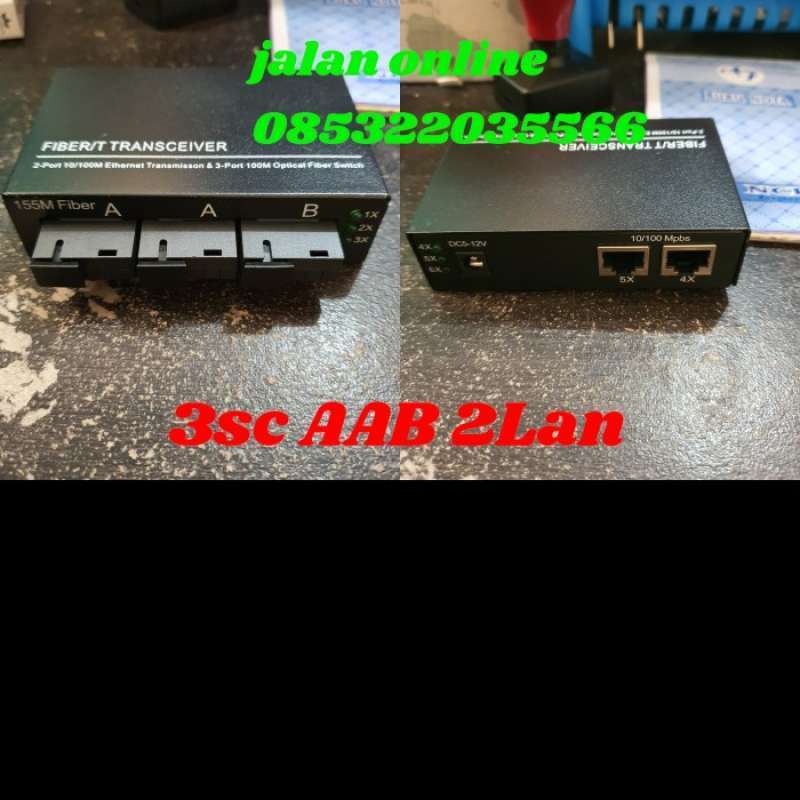 Jual Media Converter 1 | 2 | 3 | 4 | 6 Port Fo | Ethernet Fiber Switch ...
