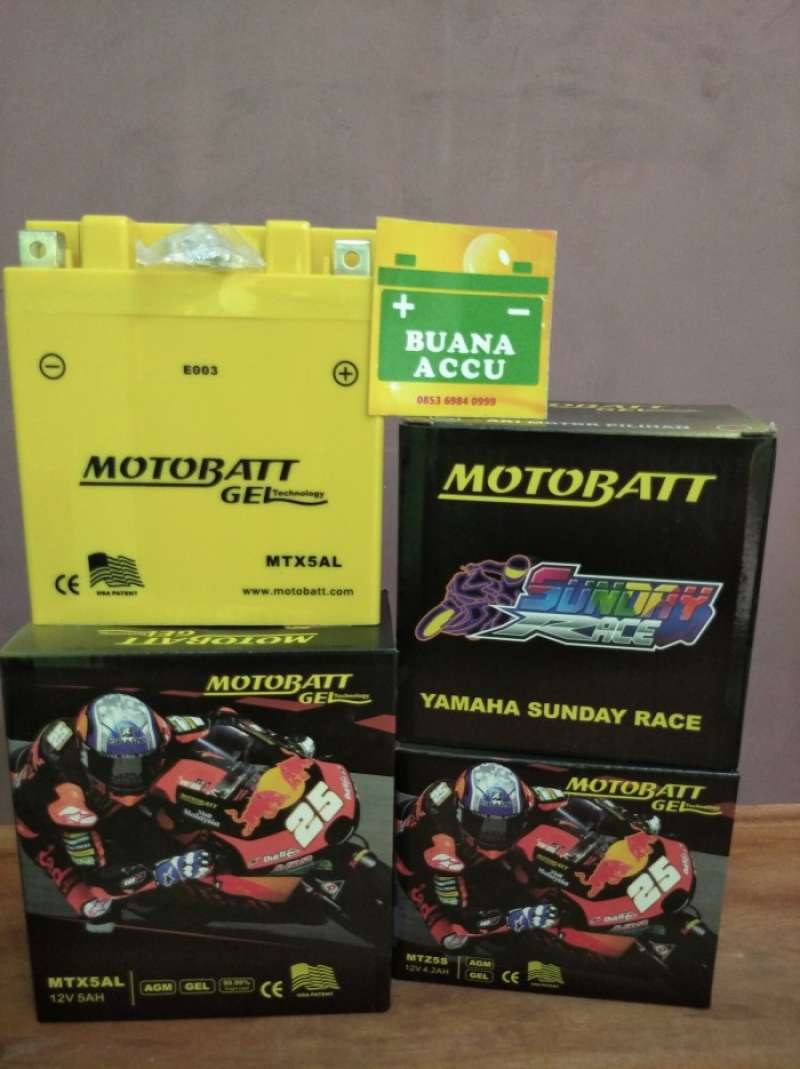 Promo Aki Motor Honda Fit S Supra X 110cc Mega Pro Old Motobatt Mtx5al ...