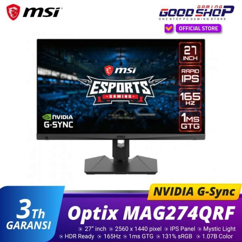 Promo MSi Optix MAG274QRF - Gaming Monitor Diskon 23% di Seller Gigaba ...