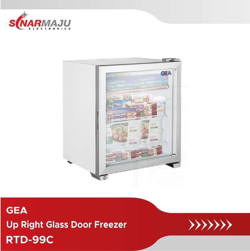 Jual Up Right Glass Door Freezer Gea 90 Liter Rtd-99c / Rtd99c / Rtd ...