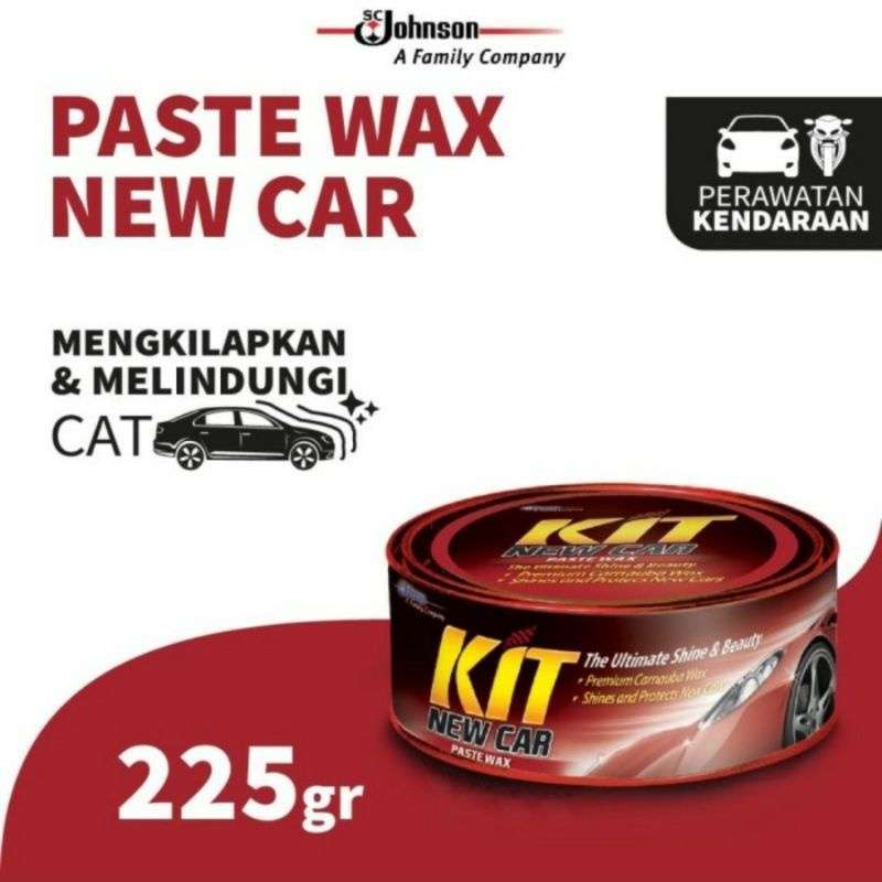 Jual Kit Kaleng Merah New Car Paste Wax Poles Kompon Compound Mobil ...