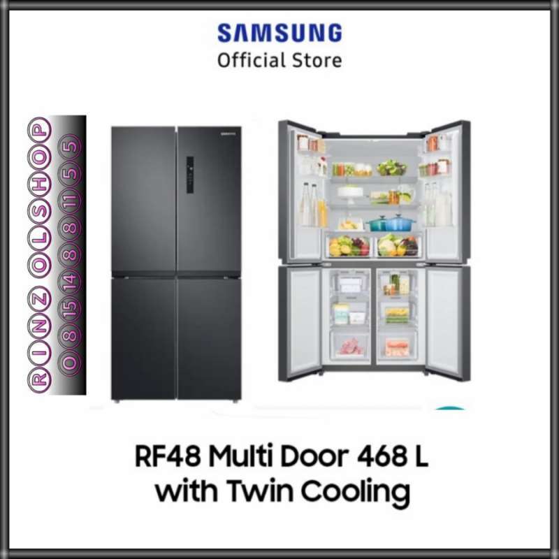 Jual SAMSUNG RF48A4010B4 / RF48 Kulkas Multi Door Twin Cooling Plus 511 ...