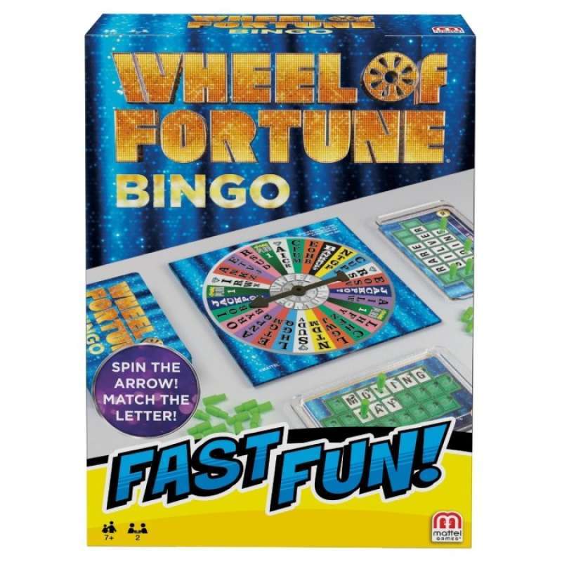 Promo Mattel Games Fast Fun Wheel Of Fortune Bingo GLM92 / board game ...