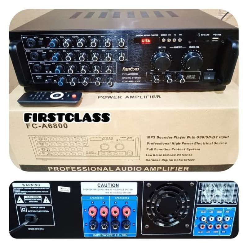 Jual Ampli Firstclass Fc A6800 Profesional Audio Amplifier di Seller ...