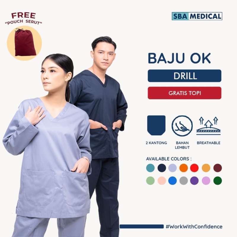 Jual Sba Medical - Scrub Ok | Baju Ok | Scrub | Ok Lengan Panjang ...