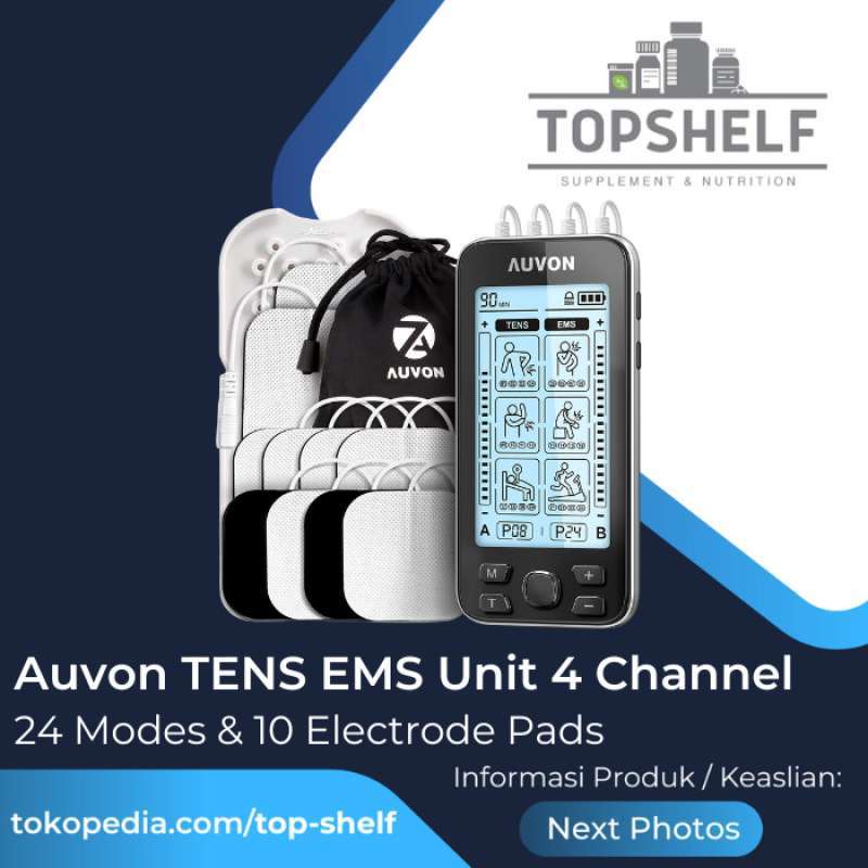 Promo Auvon Dual Channel Portable Tens Ems Unit 24 Modes Muscle ... Promo Auvon Dual Channel Portable Tens Ems Unit 24 Modes Muscle ...