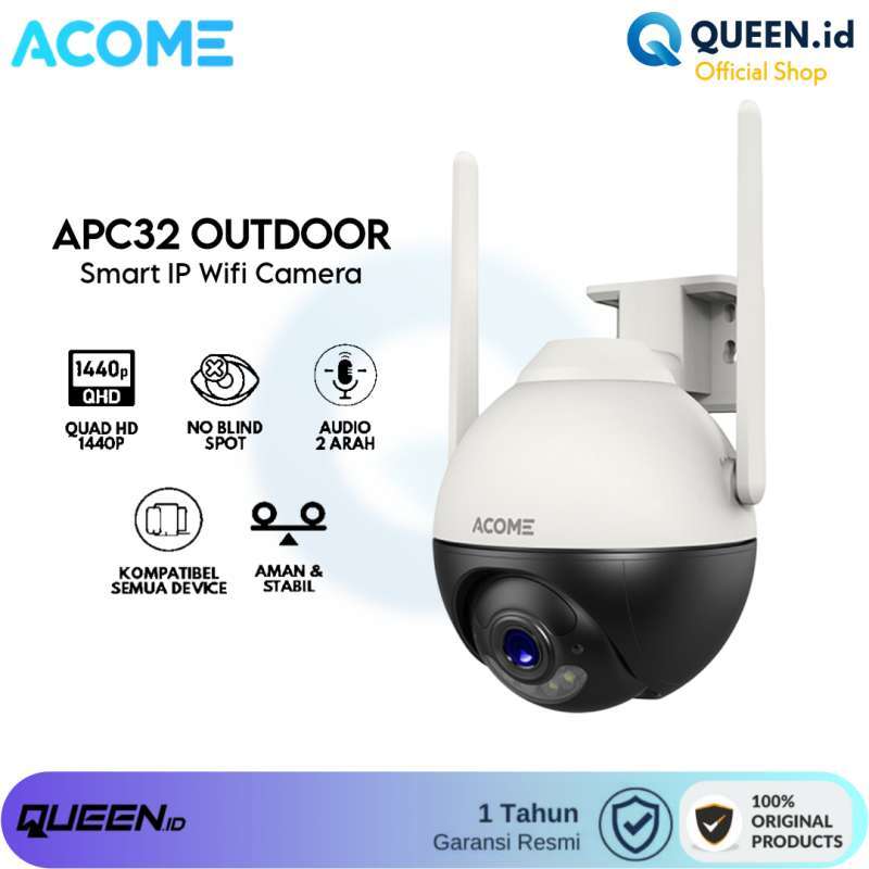 Jual ACOME APC32 Smart IP WiFi Camera CCTV Outdoor PTZ 1550P WeatherProof di Seller QUEEN id ...