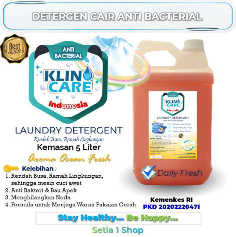Promo Detergen Laundry 5 Liter Cair Fresh Liquid Detergent Ramah ...
