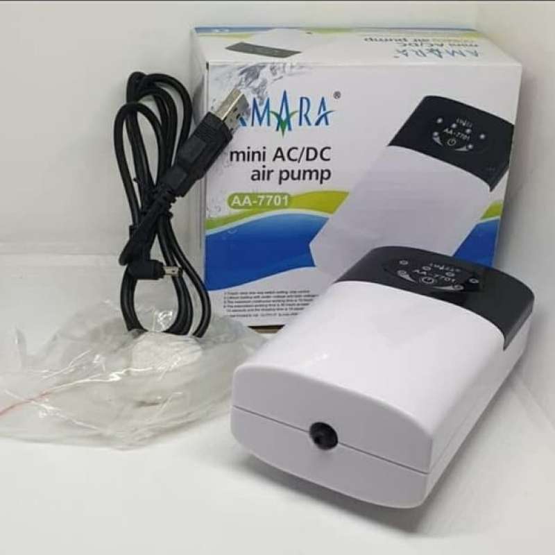Promo Aerator Amara Aa 7701 Mini Ac/Dc Lengkap Selang Dan Batu Aerator ...