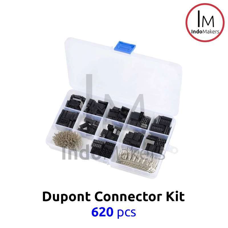Jual 620pcs Dupont Connector 2.54mm Dupont Header Jumper Housing Set Di ...