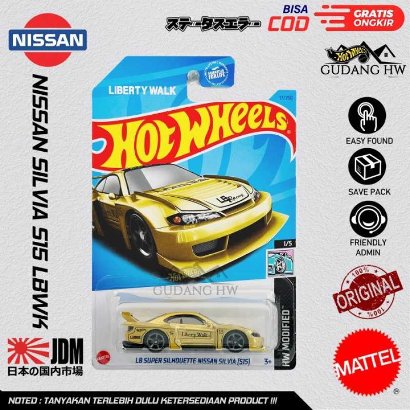 Promo HOT WHEELS LB SUPER SILHOUETTE NISSAN SILVIA S15 GOLD Diskon 23% ...