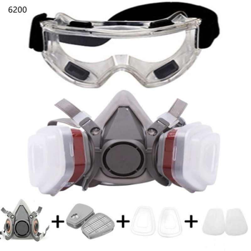 Jual Masker 6200 Respirator Gas / Polusi Debu Asap / Cat Pilox 5N11 N95 ...