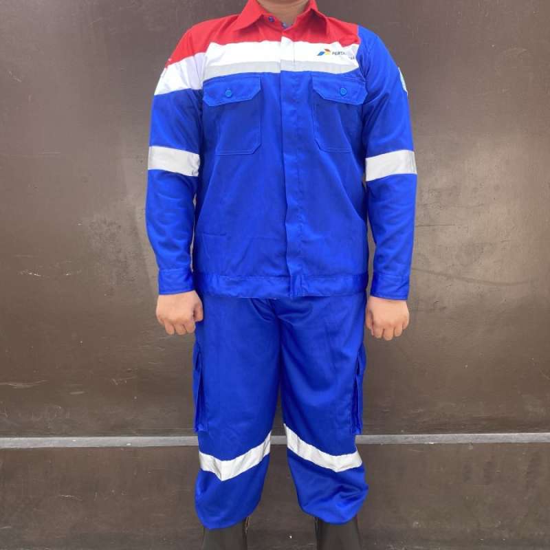 Jual Coverall Pertamina Setelan Baju Celana / Wearpack Pertamina di ...