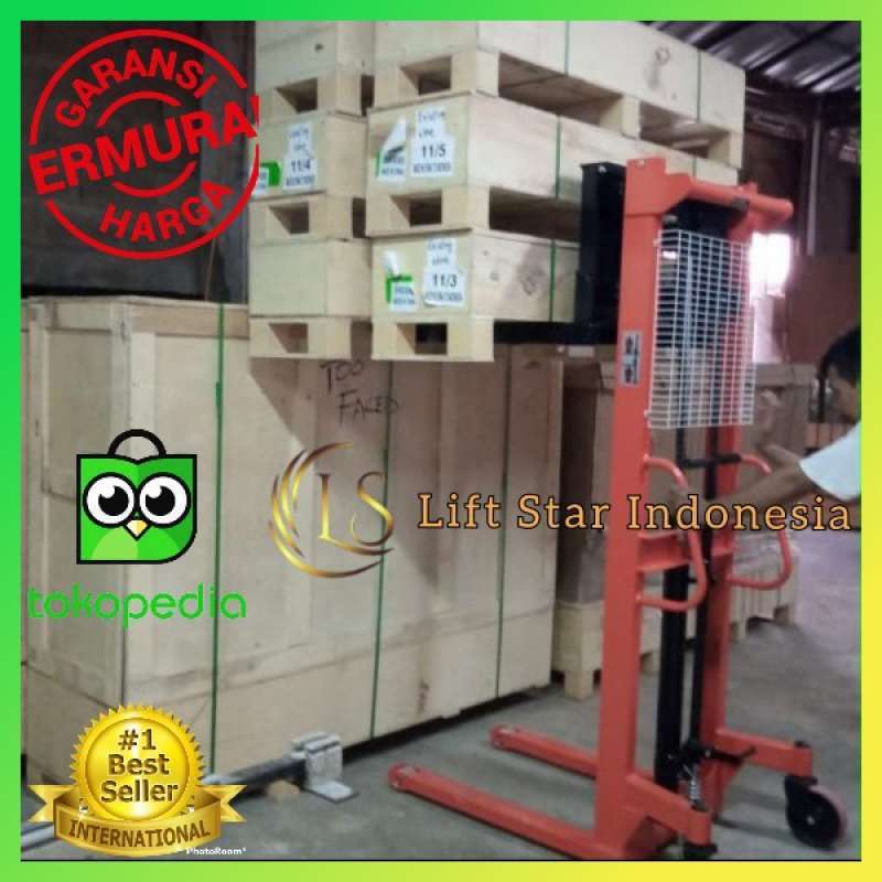 Promo hand stacker ekonomis 2 Ton / 1.6M / hand lift manual / hand ...