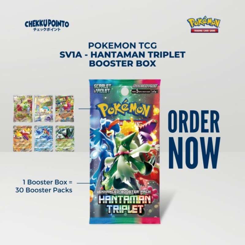 Promo Pokemon Tcg Game Kartu Koleksi Booster Box Sv1a Â€œhantaman Triplet Diskon 23% Di Seller ...