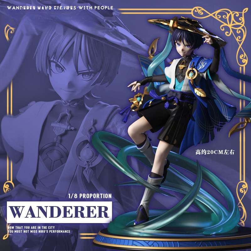 Jual Pre-sale Genshin Impact Figures 20cm Wanderer Figure Kawaii Anime ...