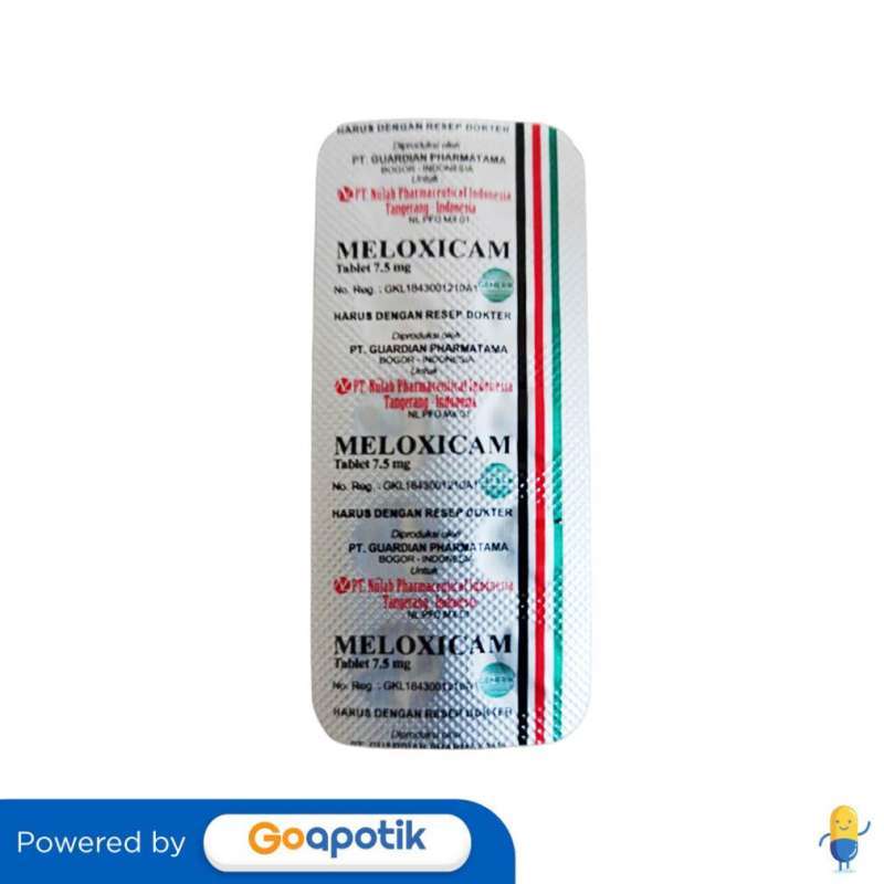 Jual MELOXICAM NULAB 7.5 MG STRIP 10 TABLET di Seller Apotek Gema Sehat ...