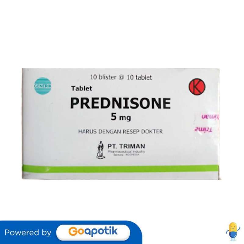 Jual Prednisone Triman 5 Mg Box 100 Tablet Di Seller Apotek Sari Farma ...