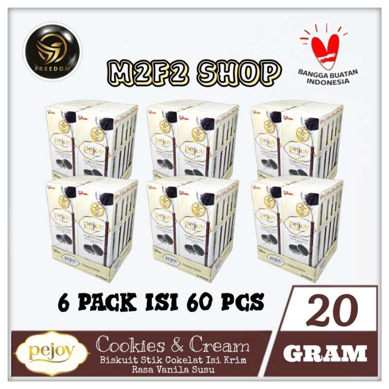 Jual Pejoy Cookies & Cream | Biskuit Stik Cokelat Vanila Susu - 20 gr ...