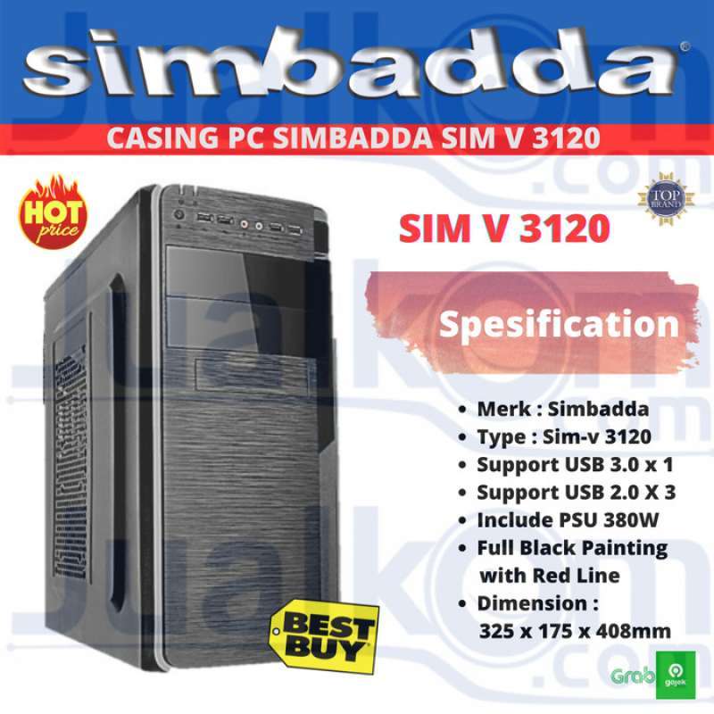 Promo Casing Pc Simbadda Sim V 3120 Sim-v3120 Diskon 23% Di Seller ...