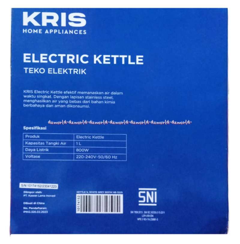 Jual Kris Water Kettle 1l Teko Listrik Pemanas Air Cerek Listrik Kris ...