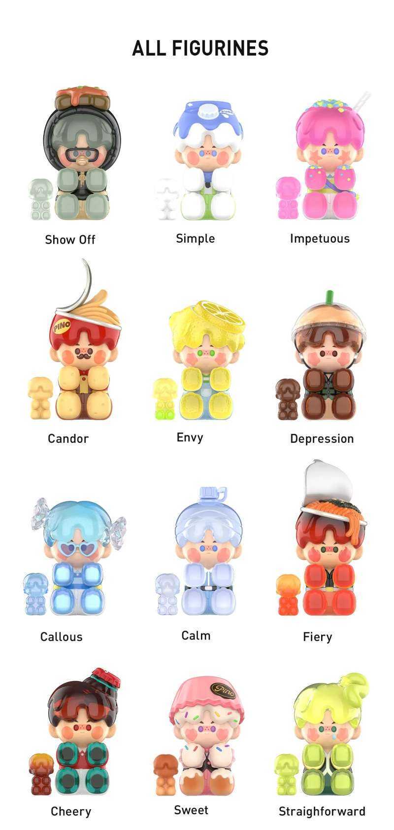 Jual Toys PM Figure Pino Jelly Taste & Personality Quiz Blind Box di ...