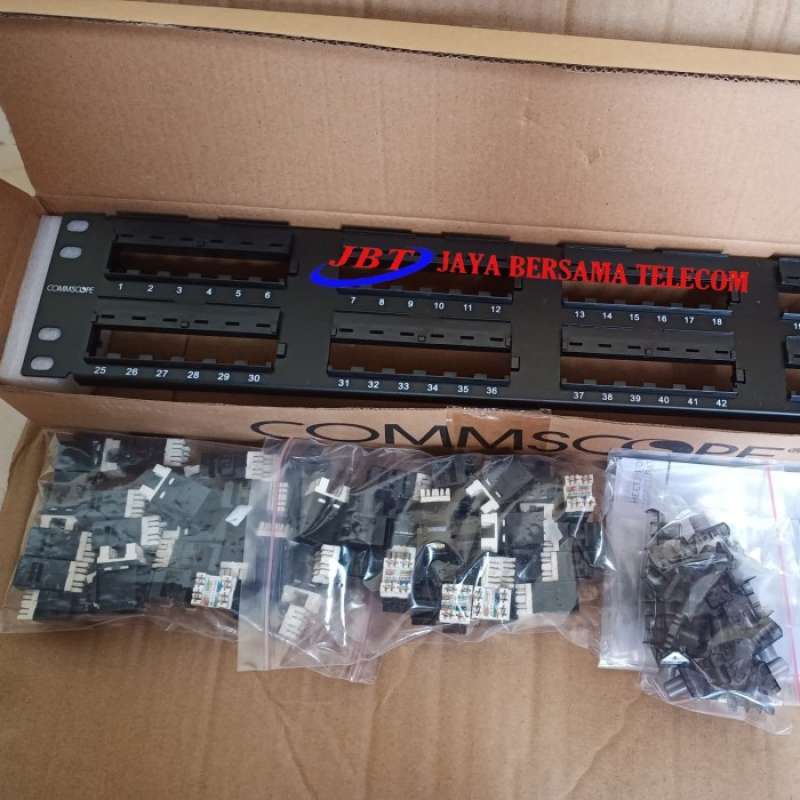 Promo Patch Panel 48Port Cat.6 Amp Commscope Komplit Diskon 23% di ...