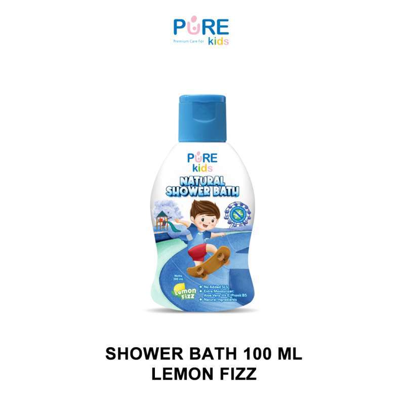 Jual Pure Kids Natural Shower Bath Lemon Fizz 100ML - Sabun Mandi Anak ...