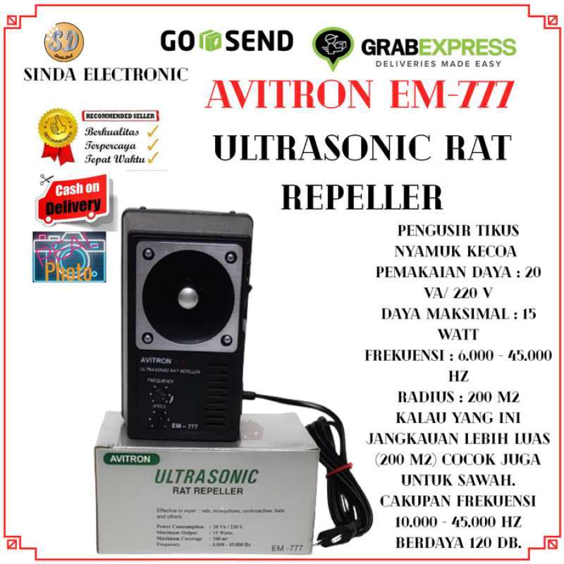 Promo Ultrasonic Avitron Em-777 Rat Repeller Diskon 17% Di Seller ...