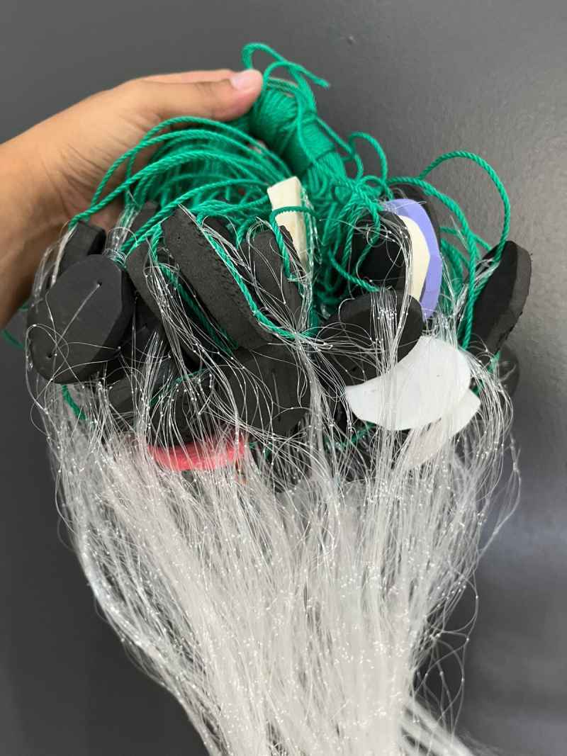 Jual Jaring Ikan Siap Pakai 3 Lapis Tinggi 2m Panjang 30m Pemberat ...