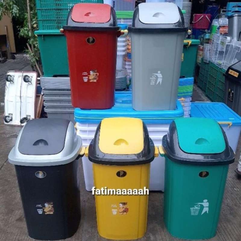 Jual Tempat Sampah Semar / Tong Sampah 20 30 40 50 60 Liter - Sparta Di ...
