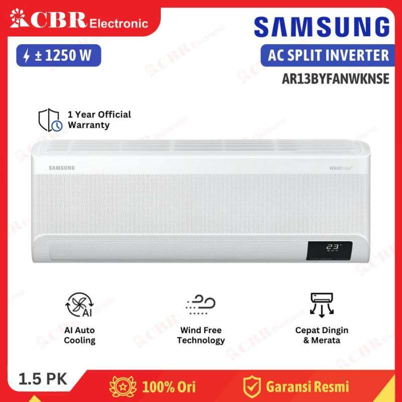 Jual AC Split Inverter SAMSUNG 1.5PK AR13BYFANWKNSE (Inverter) R-32 di Seller CBR Elektronik ...
