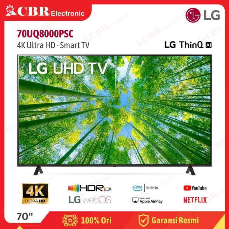 Jual TV LG 70 Inch LED 70UQ8000PSC (4K UHD-Smart TV) di Seller CBR BOTANIA - Kampung Pelita ...