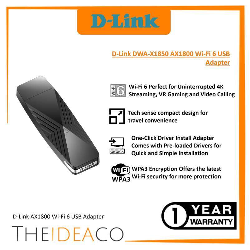 Jual D-Link DWA-X1850 Wireless AX1800 MU-MIMO WI-FI 6 USB 3.0 Adapter ...