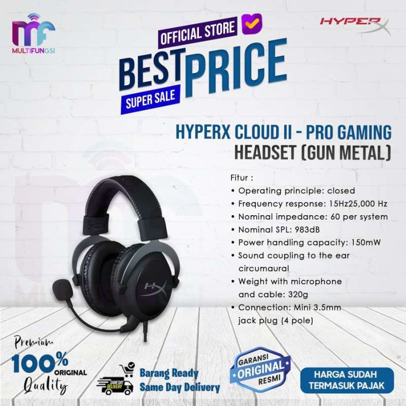 Jual Hyperx Cloud Ii - Pro Gaming Headset (gun Metal) Di Seller ...