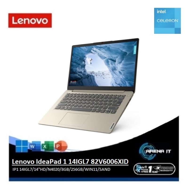 Promo Lenovo IdeaPad 1 14IGL7 82V6006XID [IP1 14IGL7/14HD/N4020/8GB ...