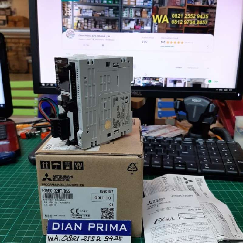 Jual Mitsubishi CPU Module FX5UC-32MT/DSS PLC Melsec iQ-F 24Vdc di ...