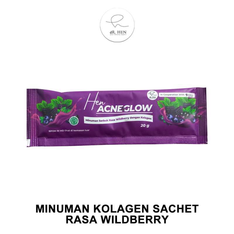 Jual dR Hen Acne & Glow 1 Sachet - Obat Minum Jerawat BPOM by dR ...