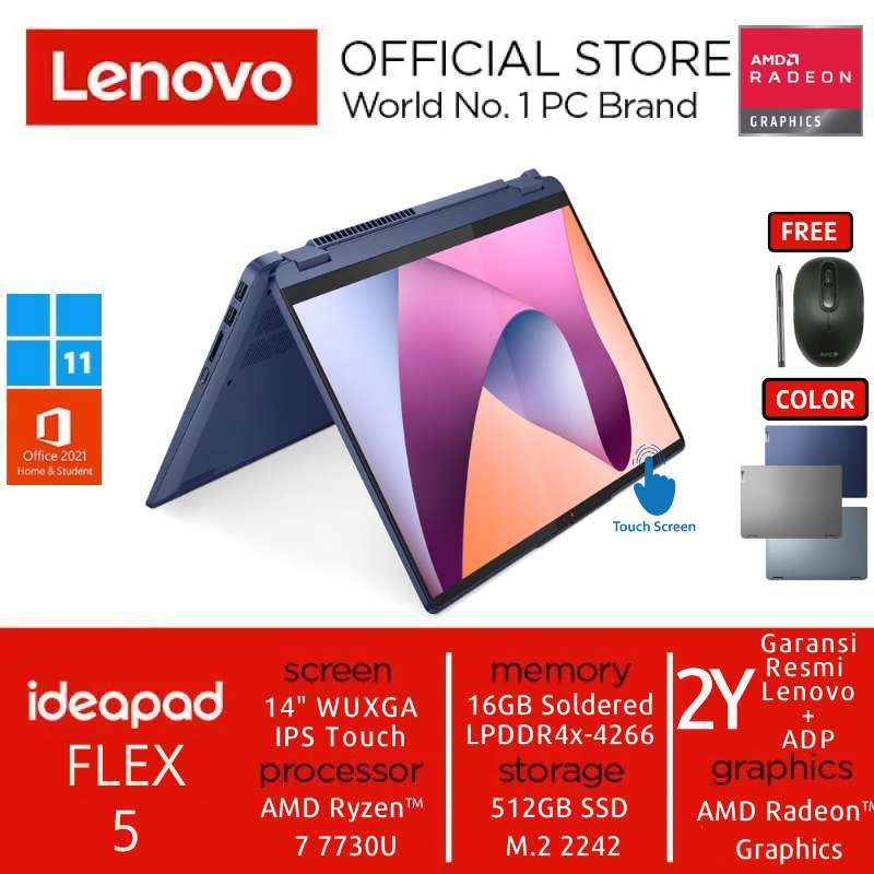 Promo Lenovo Ip Flex Lid Mid Nid Laptop In Ryzen U Gb Gb Wuxga Touch Win