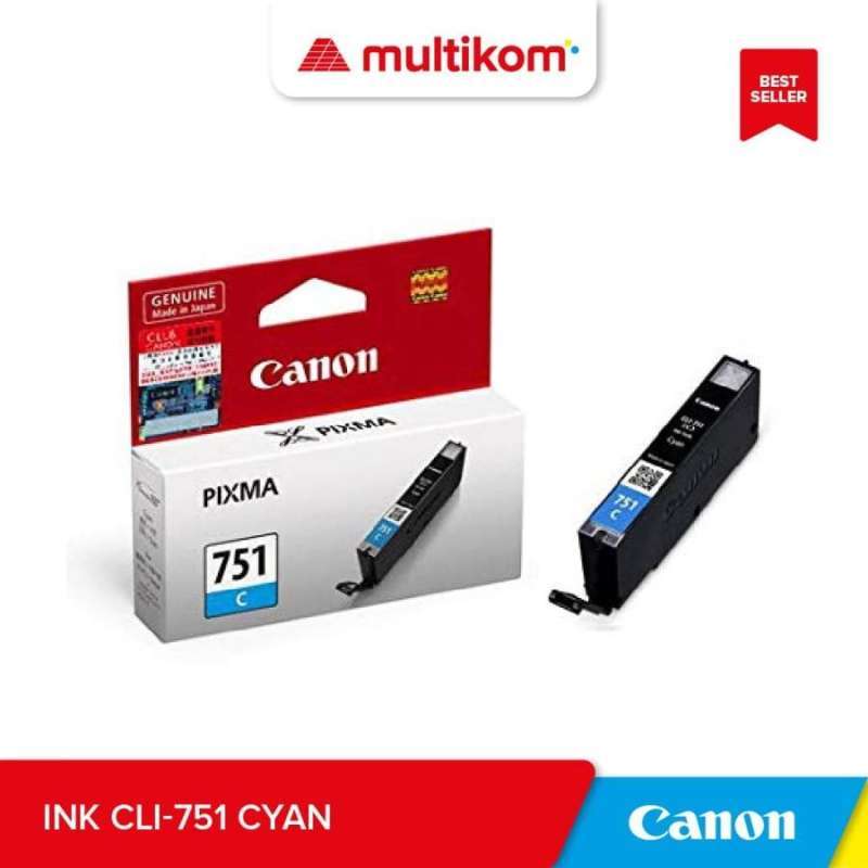 Jual Catrdige Canon Cl-751 Color Ink Tinta Refill Warna Original (cyan ...