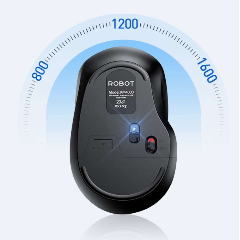 Jual Robot Km4000 Wireless Keyboard And Mouse Combo Silent Key - Black ...