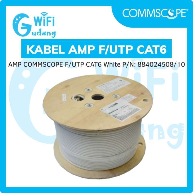 Promo Kabel Amp Commscope Ftp Cat 6A / Commscope Stp Cat6A Putih Diskon ...