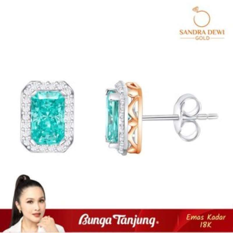 Jual Anting Princess Color Green - Sandra Dewi - Emas 18k - Bunga ...