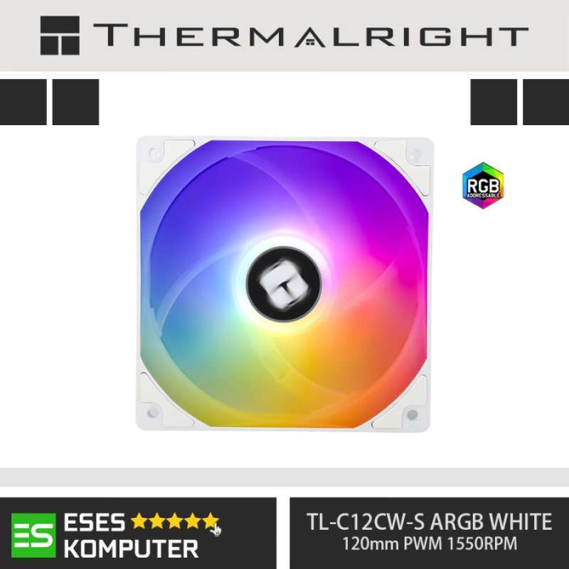 Jual Fan THERMALRIGHT TL-C12CW-S WHITE ARGB PWM | 120mm (BULK PACKAGE ...